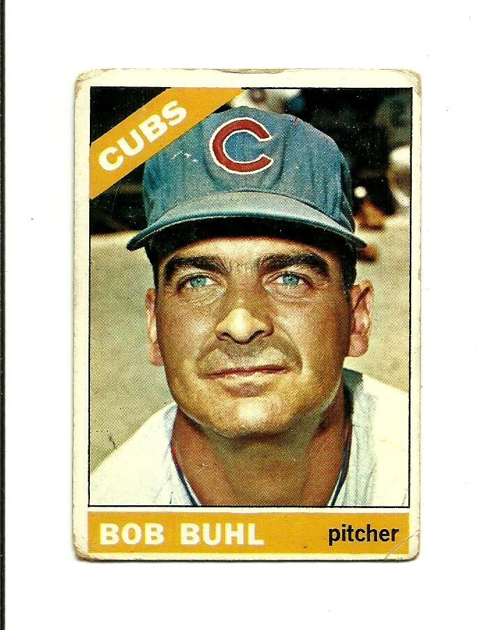 1966 TOPPS #185 Bob Buhl: Chicago Cubs: Pitcher: Baseball Card: MLB | eBay
