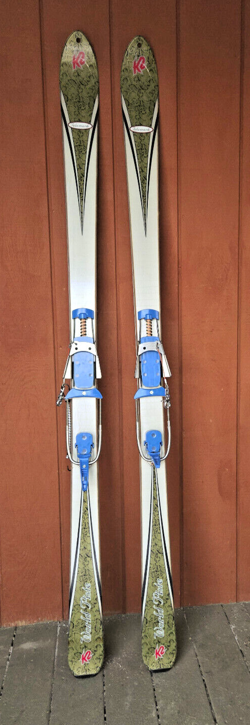 K2 WORLD PISTE TELEMARK 188CM SKIS with bindings | eBay