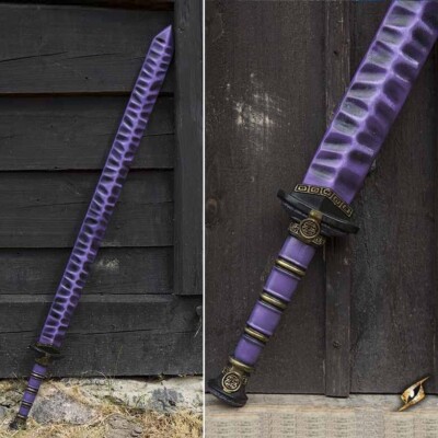 Foam and Latex Bendable Aether Jian Sword, Ideal for Costume or LARP ...