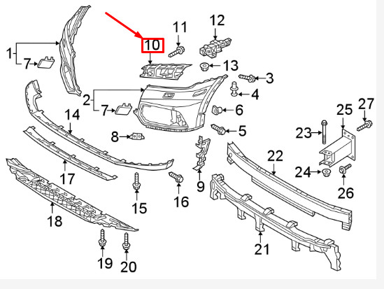 NEW AUDI Q5 FY FRONT LEFT BUMPER COVER SUPPORT RAIL 80A807095 OEM NO🇺🇸 ...