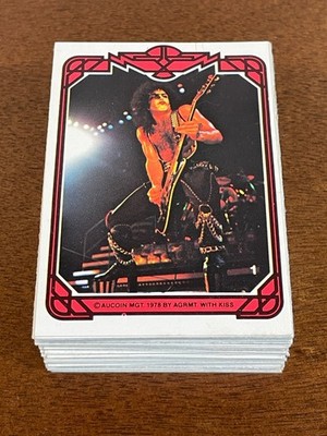 KISS 1978 Series 1 Trading cards COMPLETE SET 1-66 | eBay