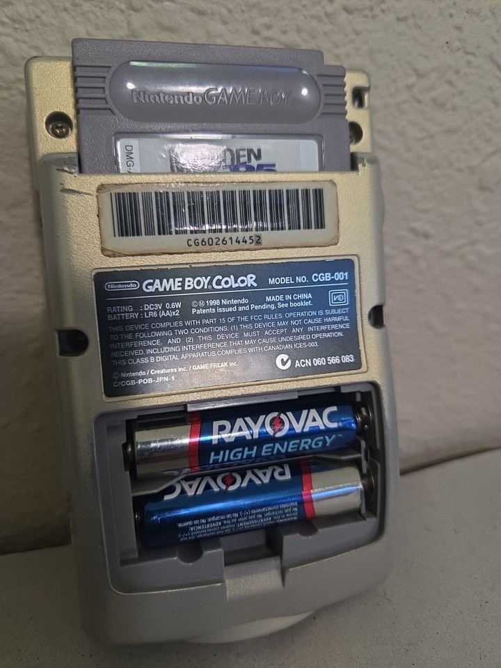 VINTAGE Nintendo GameBoy Color GBC System Pokemon Pikachu Silver ...
