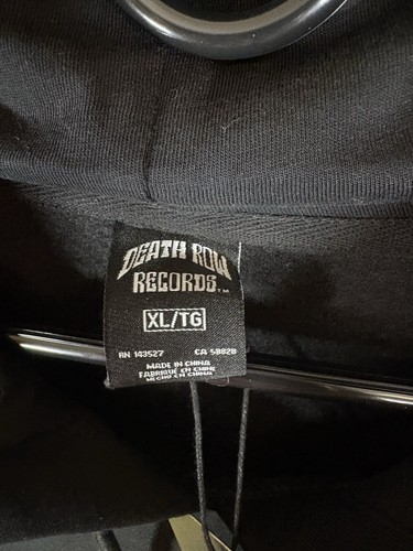 Death Row Records Hoodie Mens XL Stitched Embroidered Officially ...