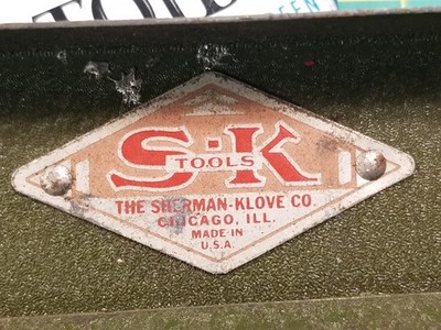 Vintage S K Tools 1/4" Socket Set Metal Box Only Red Label | eBay