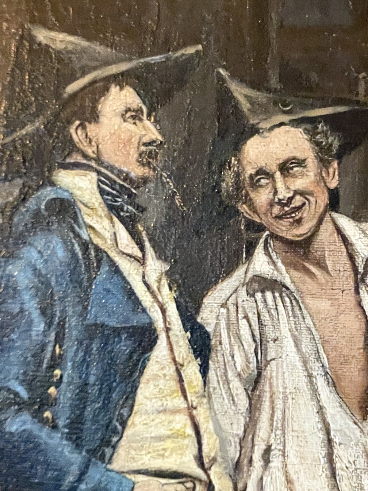 The Sign Painter after Ernest Meissonier in Ornate Antique Rococo Gilt ...