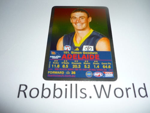 * TEAMCOACH 2009 SILVERCARD / SIMON GOODWIN - CROWS * | eBay Australia