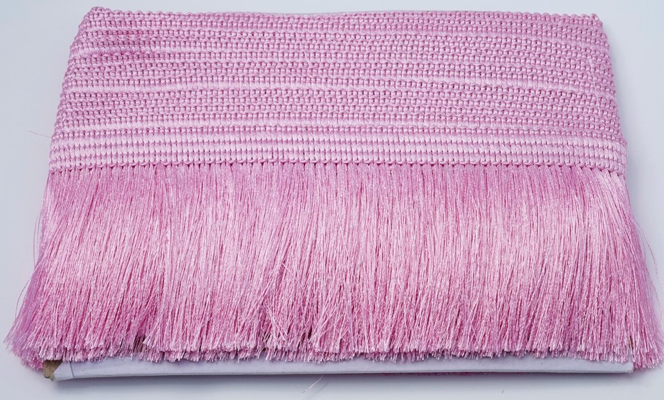 2Y 4 IN Silky Feather Fringe Trimming Braid Wedding Embellish Lace ...