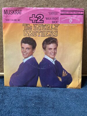 EVERLY BROTHERS - MUSKRAT / LUCILLE +2 - WARNER 1961 + PIC SLEEVE *EX ...