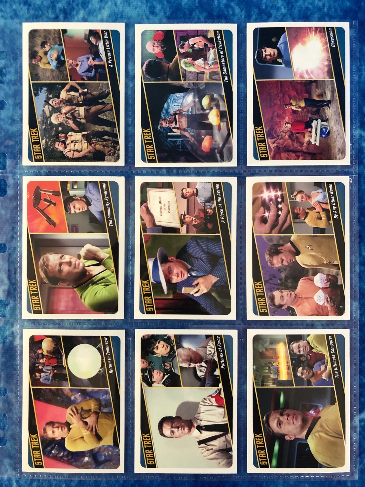 Star Trek TOS: The Captain's Collection complete trading card base set ...