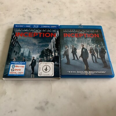 Inception (Blu-ray/DVD, 2010, 3-Disc Set) Includes Lenticular Slipcover ...
