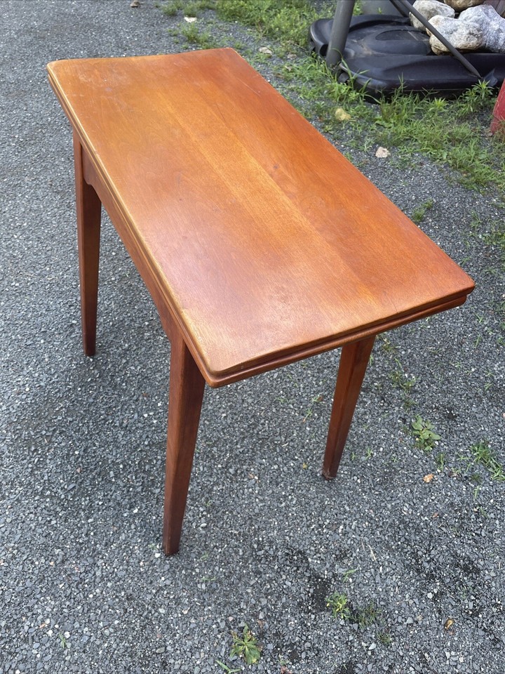 Cushman Colonial Maple Furniture Game Table MCM Pivot Top 3-35 50s ...