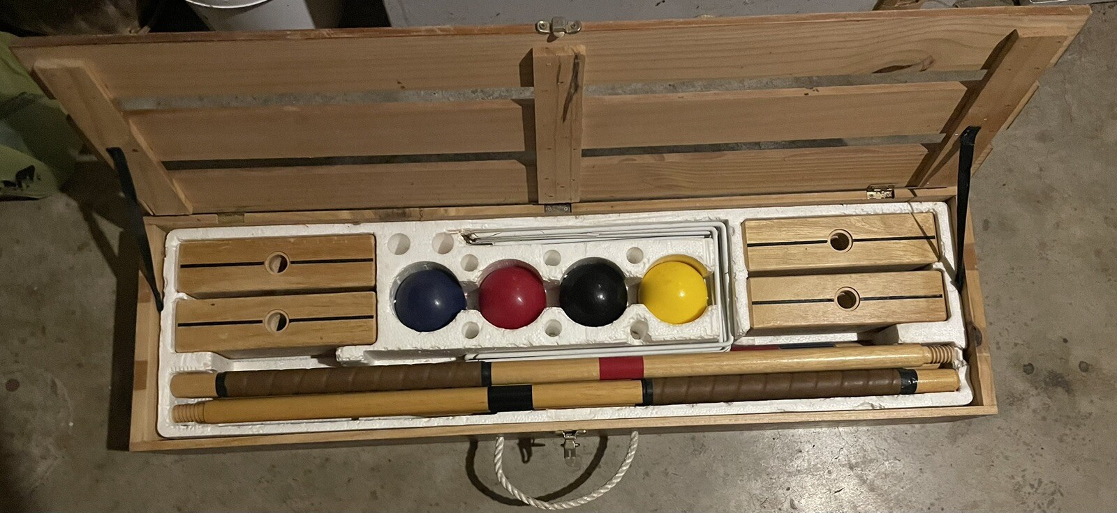 Vintage Old School Sports Gold Edition Croquet Set Great Condition | eBay