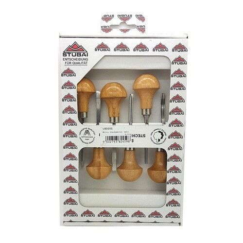 580006 Stubai 6 Piece Palm Wood Carving Tool Set | eBay UK