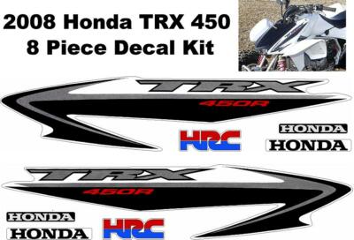 2008 Honda TRX 450R Decal Graphic Sticker OEM kit Plastic Set 450 ATV ...