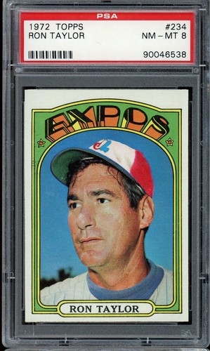 1972 Topps Baseball #234 Ron Taylor PSA 8 | eBay