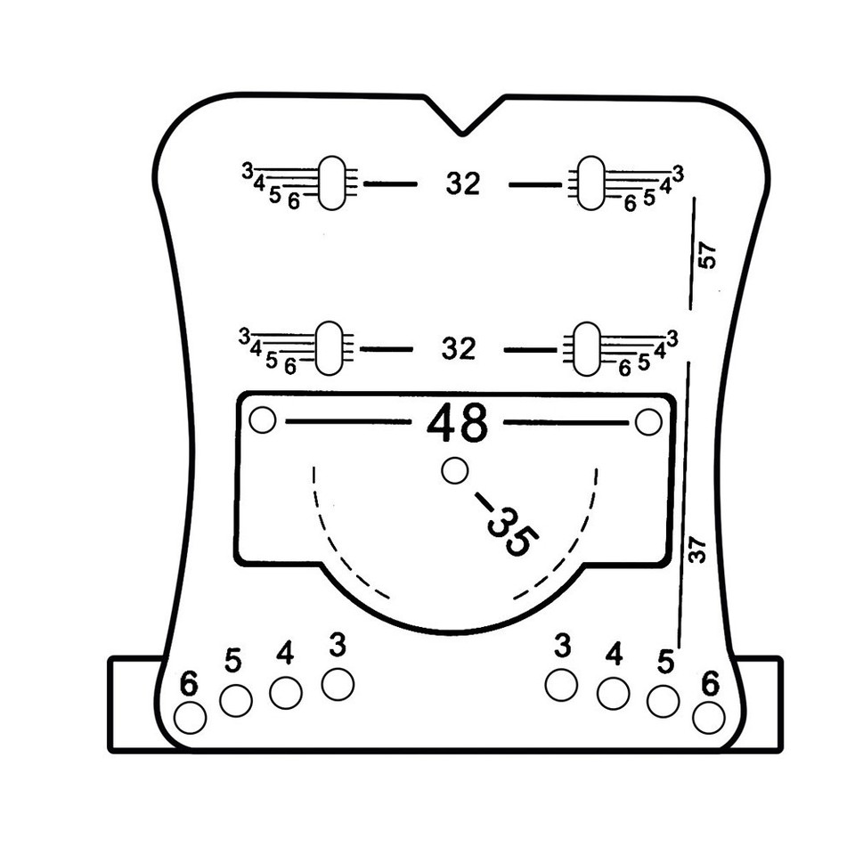 Concealed Hinges Tool Jig Marking Template Sturdy Aluminum Alloy ...