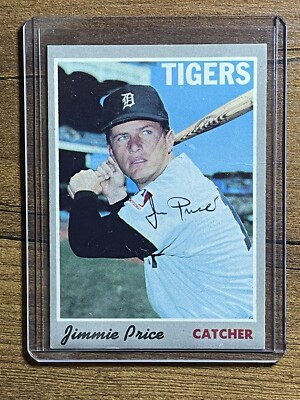 Jimmie Price Signed 1970 Topps Card d.23 Tigers Auto | eBay
