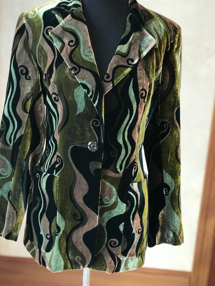 Vintage Helen David English Eccentrics velvet jacket Size S | eBay