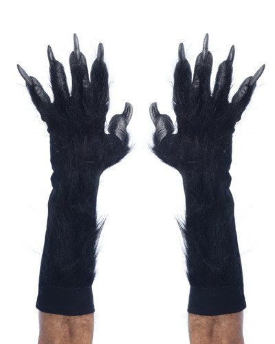 Zagone Studios Black Monster Werewolf Killer Ape Hands Adult Gloves ...