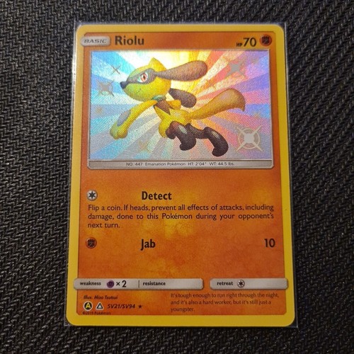 Riolu SV21/SV94 - Hidden Fates - Shiny Vault- Pokémon Card TCG | eBay