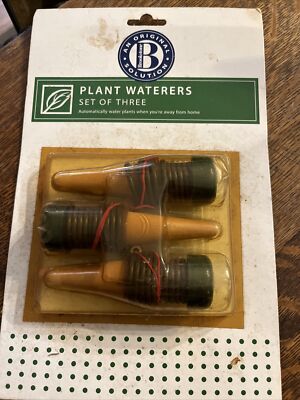 3 Brookstone Terracotta Plant Waterers - Perfect for Vacation Plant ...