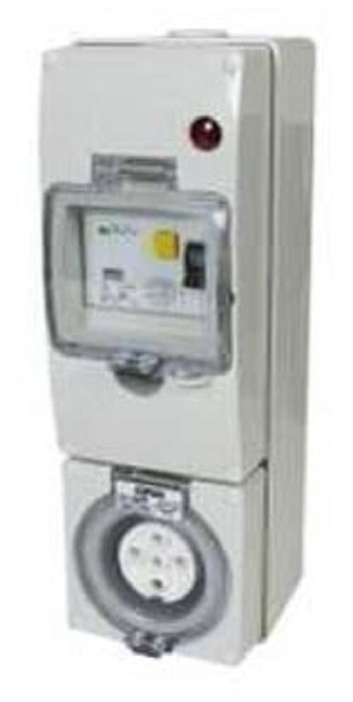 Clipsal 56-SERIES RCD PROTECTED SWITCHED SOCKET 500V 5-Pin Round GREY ...