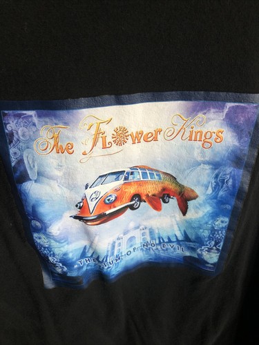 Flower kings Sum Of No Evil Album Cover T Shirt XL Black Pre Owned | eBay