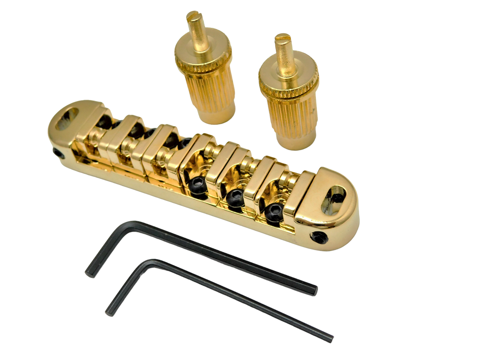 Wilkinson LOCKING ROLLER Bridge for Les Paul® Epiphone® Guitar - GOLD ...