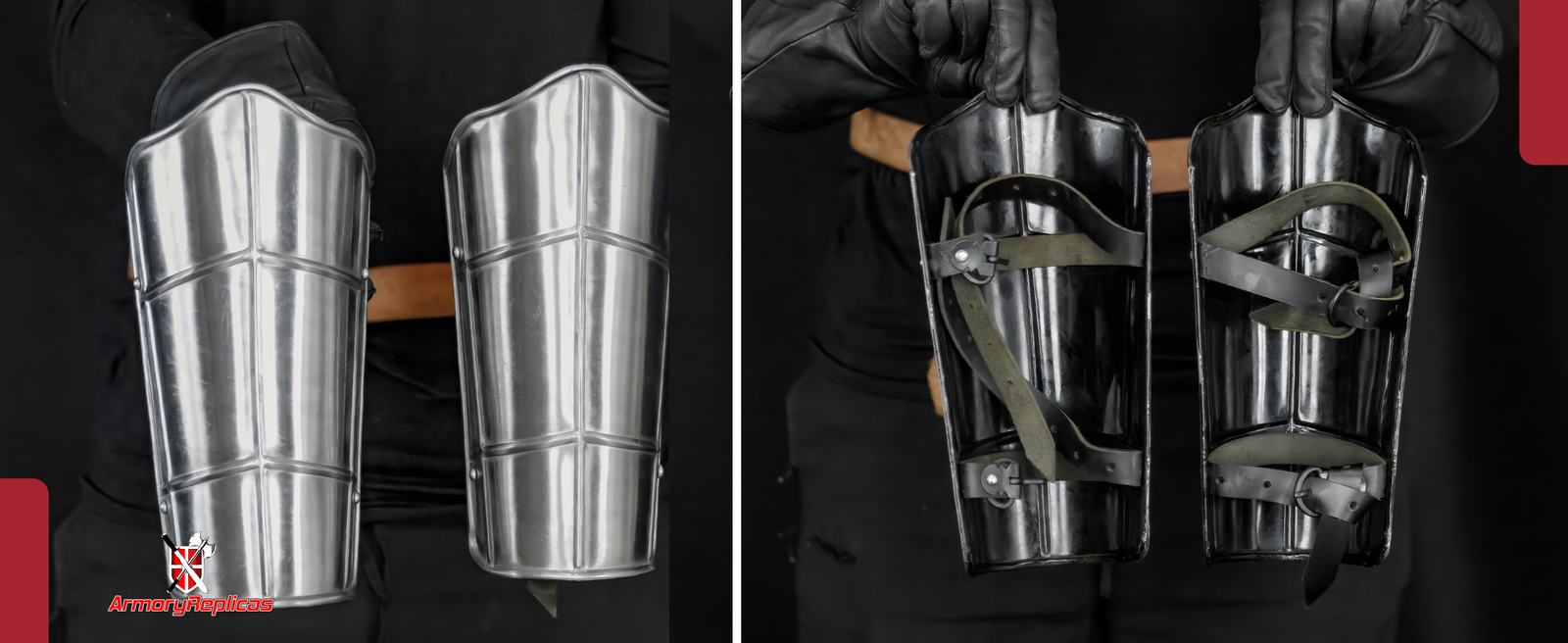 Medieval Bracers 18G Steel Vambrace Set | Siege Warfare Arm Armor for ...