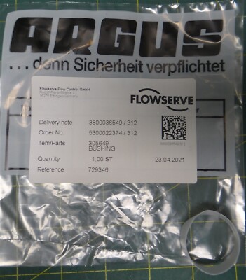 Flowserve Bushing 305649 Light Duty Nylon Sleeve 28 mm Shaft Dia 29 mm ...