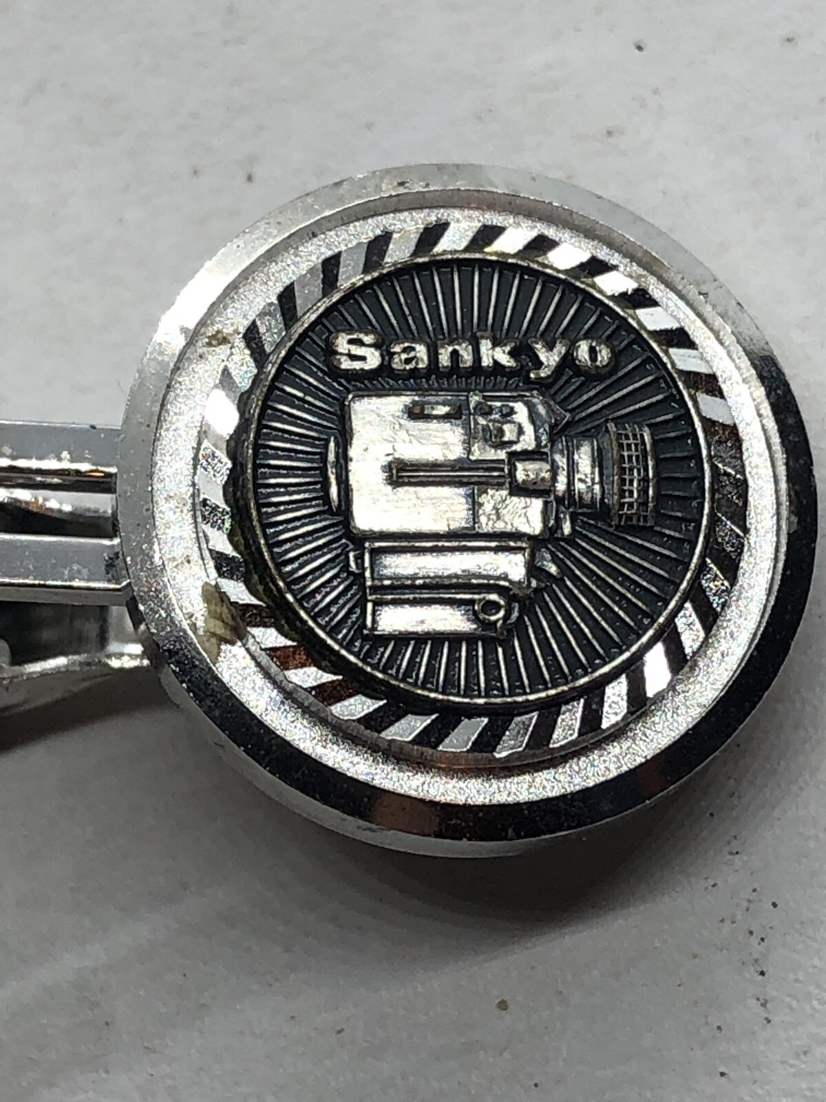 Vintage Sankyo Camera Photography Tie Clip - Gem