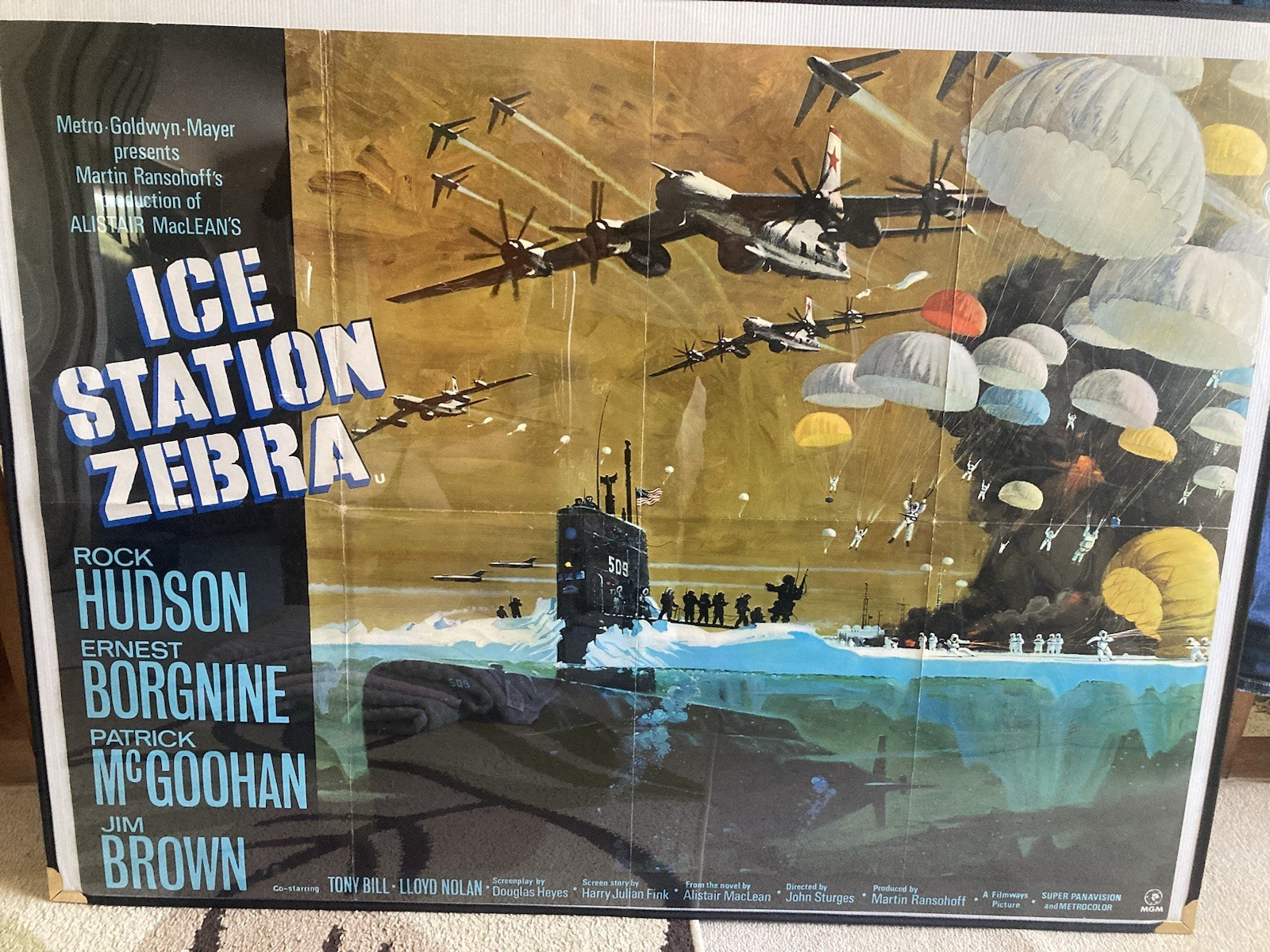 Ice Station Zebra Quad Film Poster Original | eBay UK