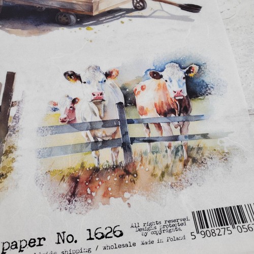 Farm Life #2 | A4 Rice Paper | Paper for Decoupage | AB Studios | eBay