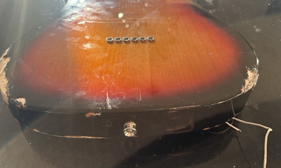 Fender MIM Telecaster Loaded Lefty Body from Broken Guitar AS IS | eBay