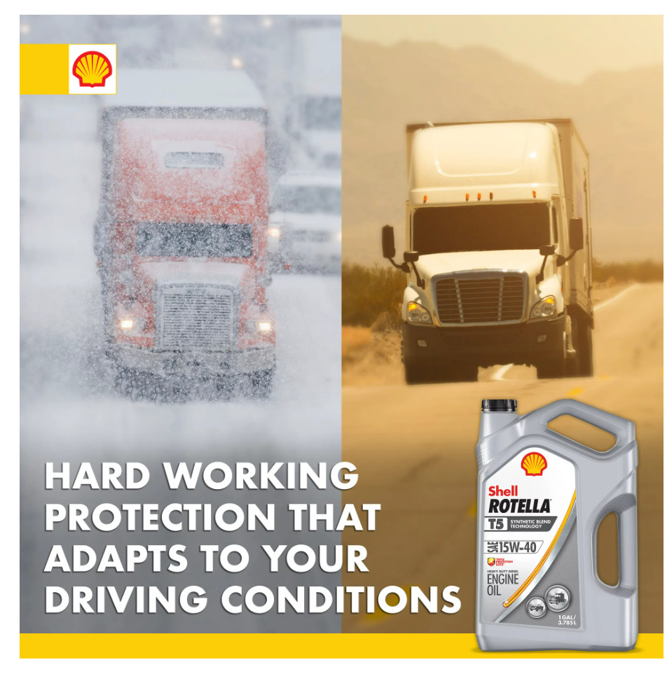 Shell Rotella T5 Synthetic Blend 15W-40 | Grelly USA