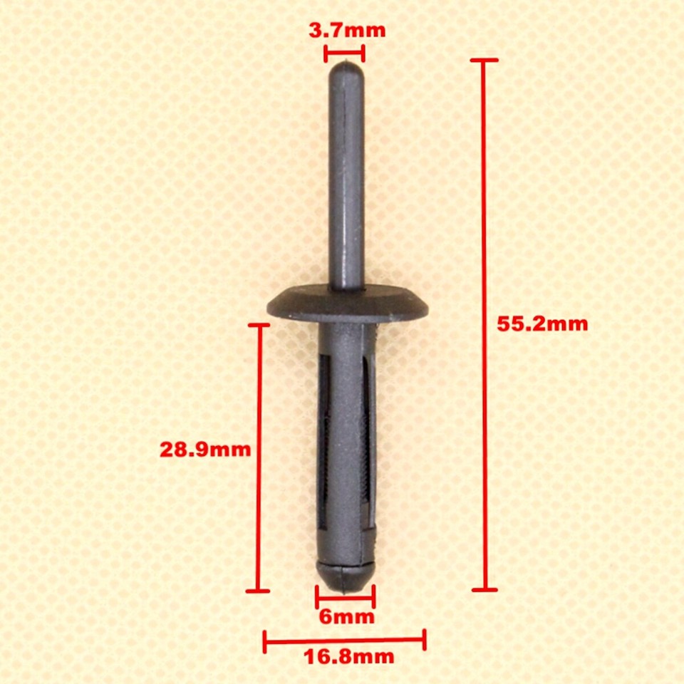20pcs Blind Rivets Pins Trim Fastener Clips Bumper Jeep Chrylser Dodge ...