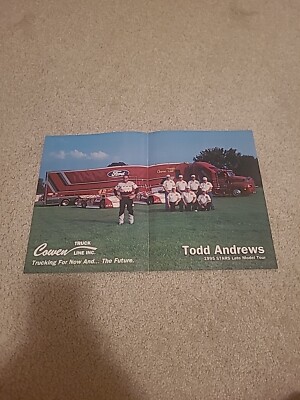 Nice 1995 Todd Andrews Cowen Racing Late Model Driver 11x16" Poster | eBay