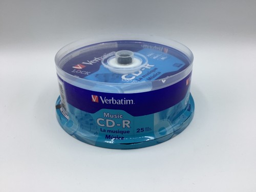 New VERBATIM Music CD-R 25pk 40x 700mb Factory Sealed | eBay