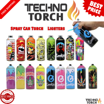 Techno Spray Can Torch Lighters | Windproof Refillable Butane Lighters ...