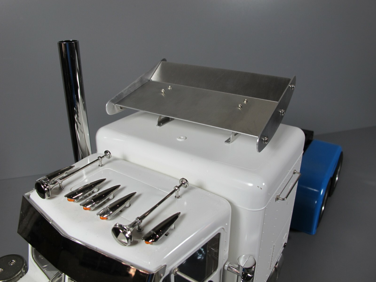 Aluminum 13.1cm Roof Spoiler Wing TOY Tamiya R/C 1/14 King Grand Hauler ...