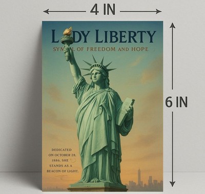 Lady Liberty Symbol Of Freedom Poster | eBay