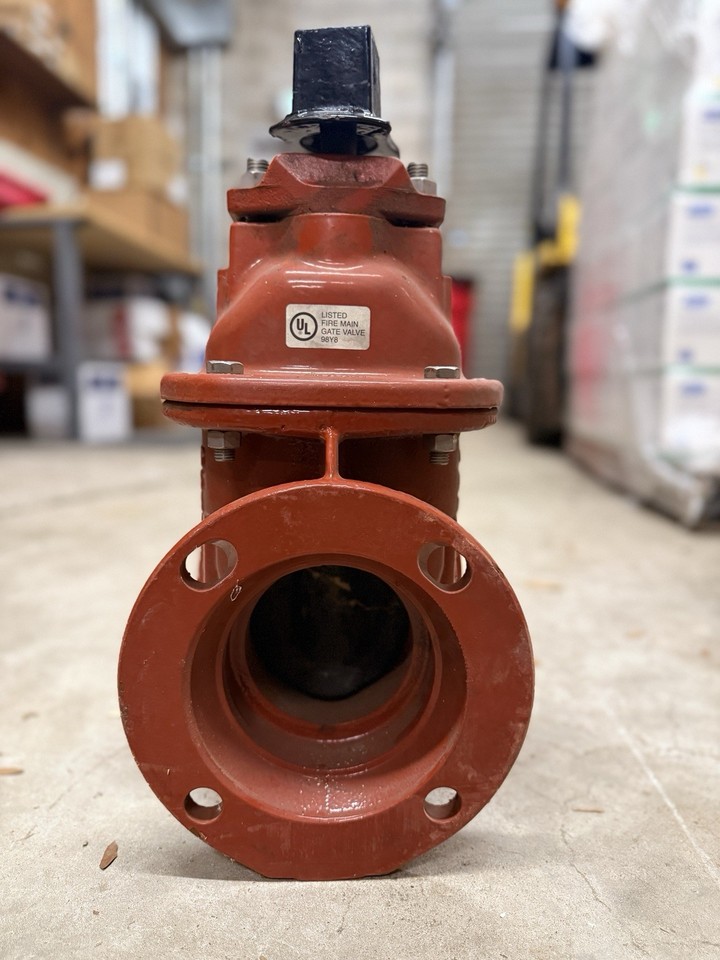 4” Fire Main Gate Valve Mandh Mj X Fl New Ebay