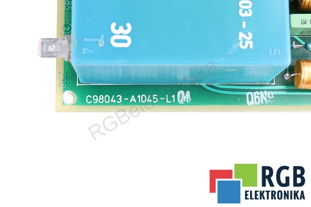 C98043-A1045-L104 C98040-A1045-P1-01-85 SIEMENS ID78888 for sale online ...