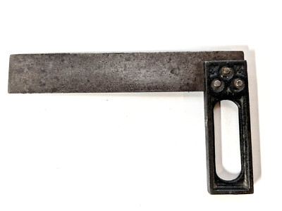 Antique Cast Iron Carpenters Square 6" Old Tool Ornate . 6” Metal ...