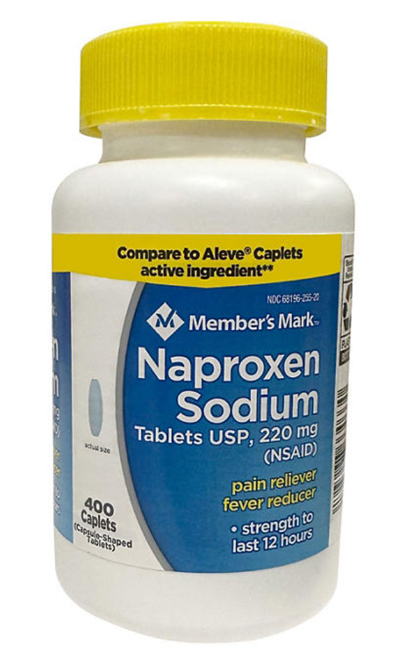 Member's Mark Naproxen Sodium Tablets – NSAID Pain Relief, 220 mg, 400 ...