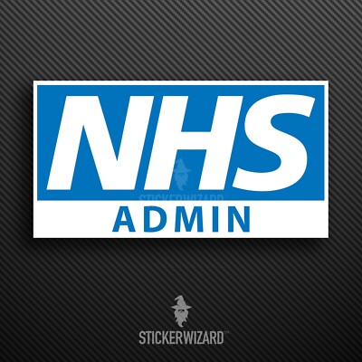 ADMIN - NHS Key Worker Sticker | Car Window Decal | eBay UK