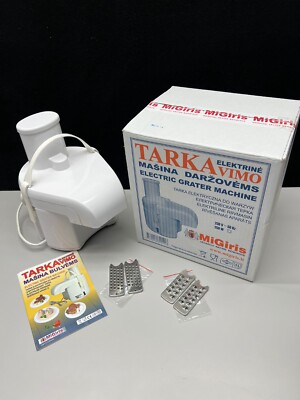 MIGIRIS electric grater machine potatoe vegetable Lithuania bulviu ...