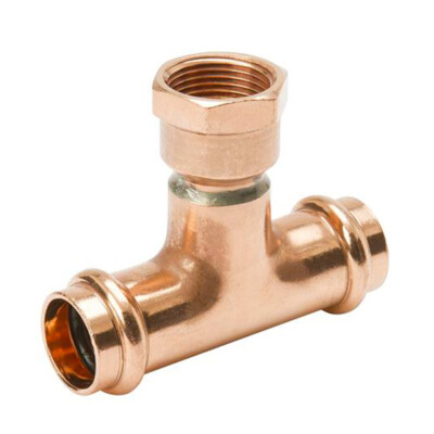 3/4" Inch P x P x FPT Copper Press Reducing Female Outlet Tee | eBay