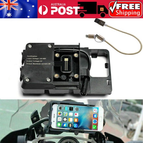 Navigation GPS Phone Mount Holder USB Charger For BMW R1250GS R1200GS ...