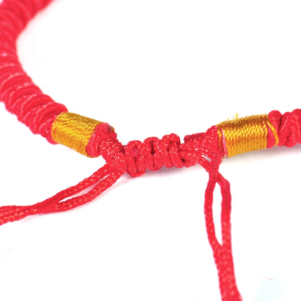 2021 Chinese Red Lucky String Rope Cord Bracelet Hand Braided Simple ...